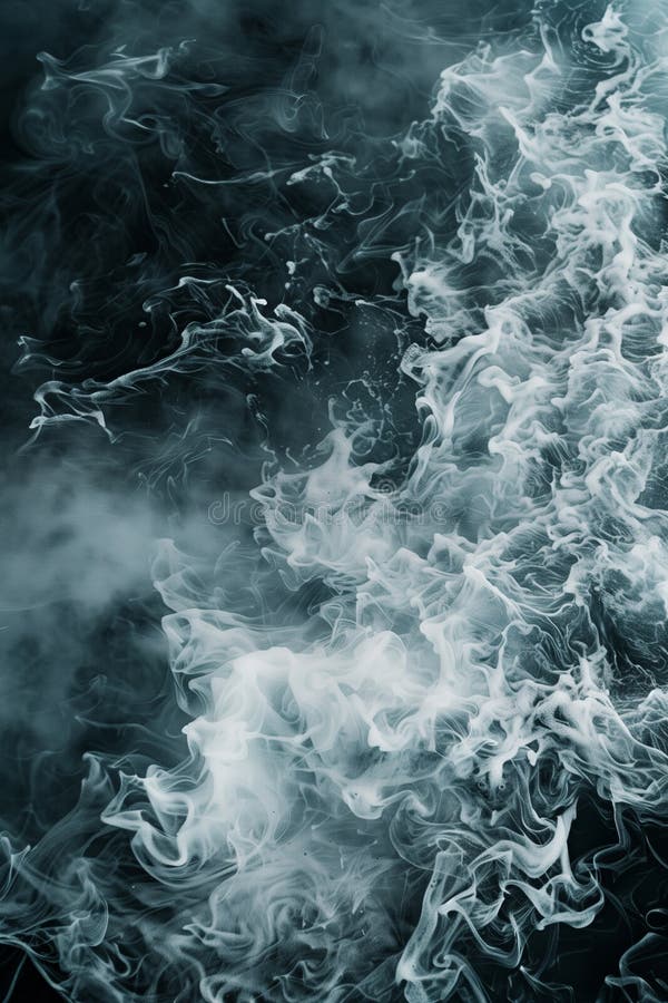 Abstract Textured Background of Wind, Water Waves, and Smoke Patterns ...