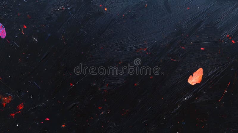 Abstract Textured Black Wall with Scratch Marks and Color Accents for ...