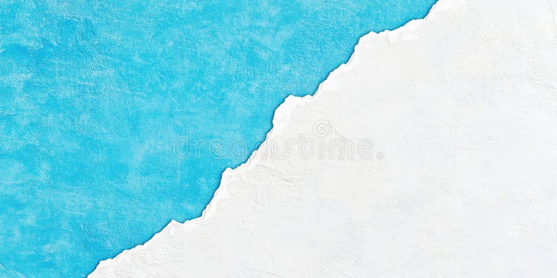 Abstract Textured Blue and White Background with Torn Edge Design Stock ...
