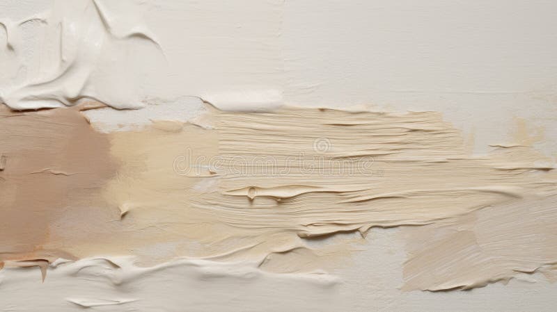 Abstract Textured Cream and Beige Paint Strokes on Canvas Stock ...