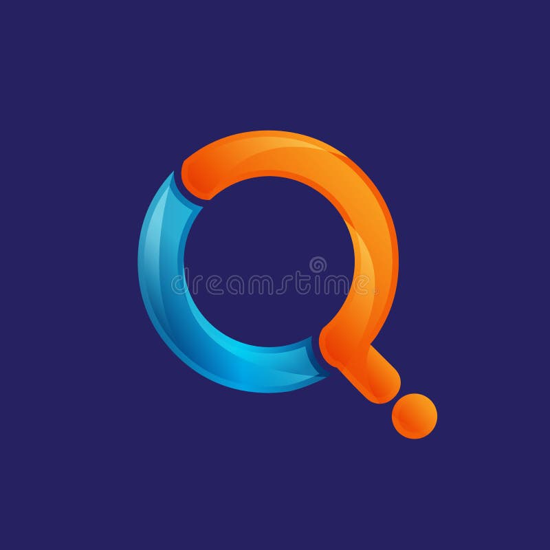 Abstract Textured Creative Letter Q Initial Logo Design Vector Template ...