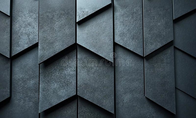 Abstract, Textured, Dark Gray, Geometric Wall Panels Stock Video ...