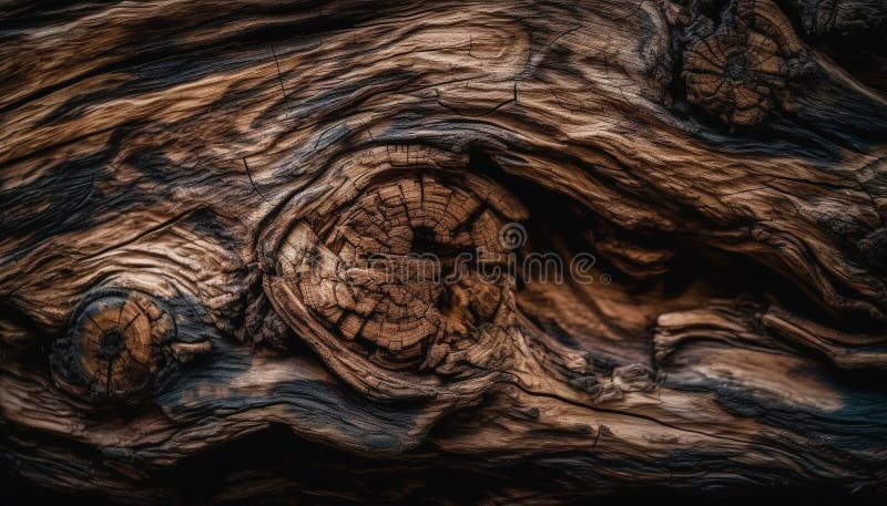 Abstract Textured Effect on Old Tree Trunk Generated by AI Stock Image ...