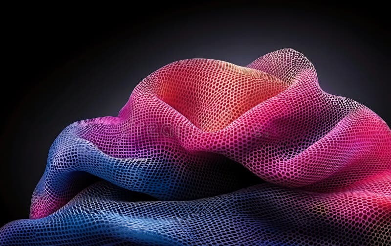 Abstract Wave Pattern Soft Pink Fabric Grid Surface Stock Photos - Free ...