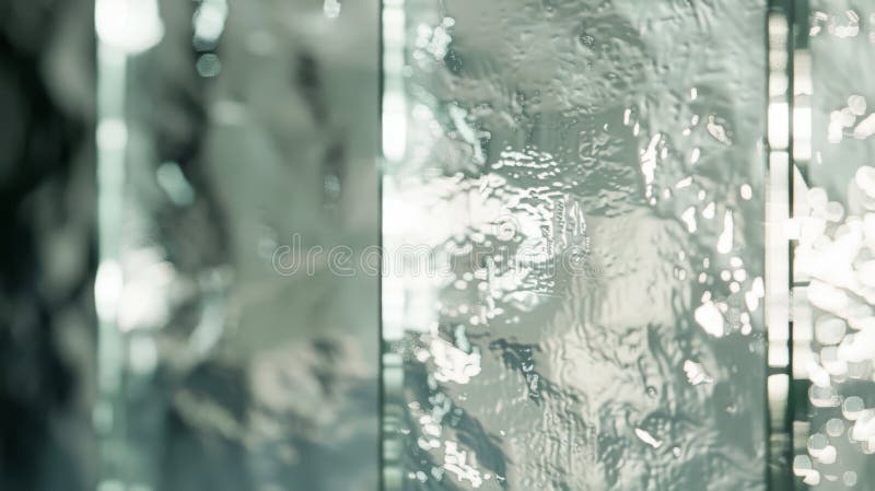 Abstract Textured Glass Surface with Soft Light Reflection Stock Photo ...
