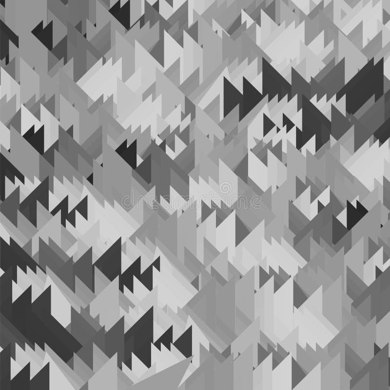 Abstract Textured Grey Triangle Pattern Stock Illustration ...
