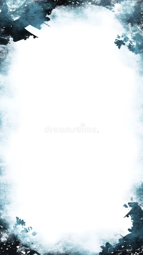 Abstract Textured Grunge Border with Negative Space for Text or Image ...