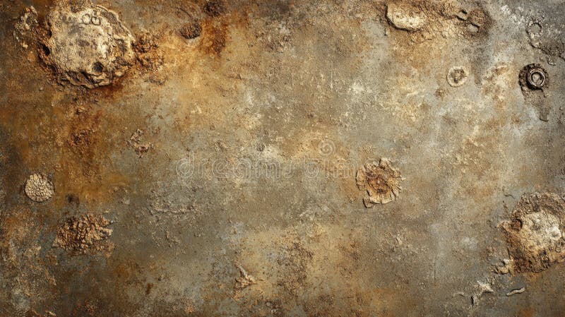 Abstract Textured Metallic Surface with Rust and Gold Accents Stock ...