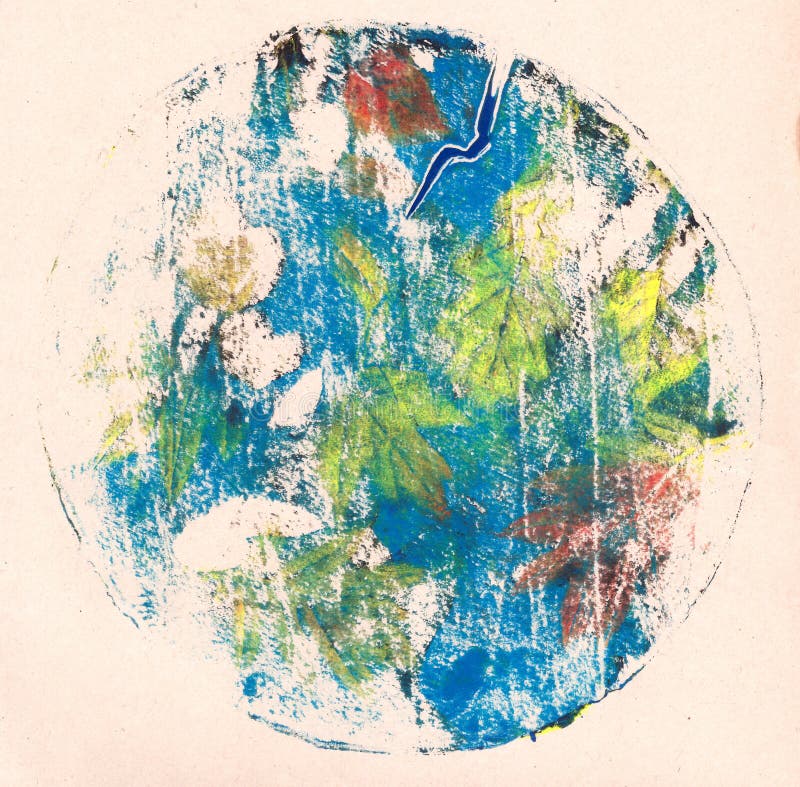 Abstract Textured Multicolor Handmade Background in the Form of a ...