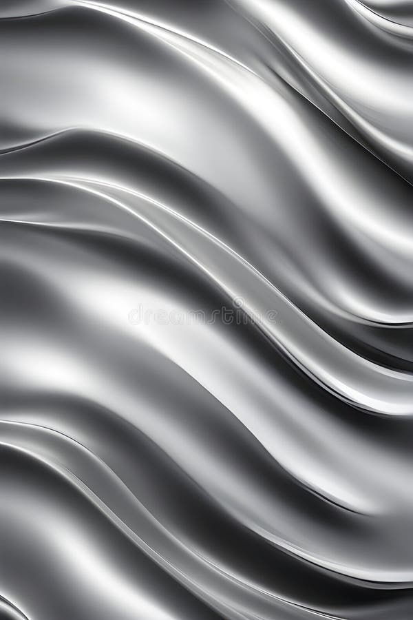 Abstract Textured Rippled Wave Pattern on Shiny Metal Background Stock ...