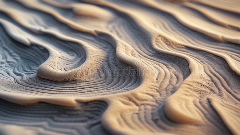 Abstract Textured Surface with Wavy Ridges and Granular Particles ...