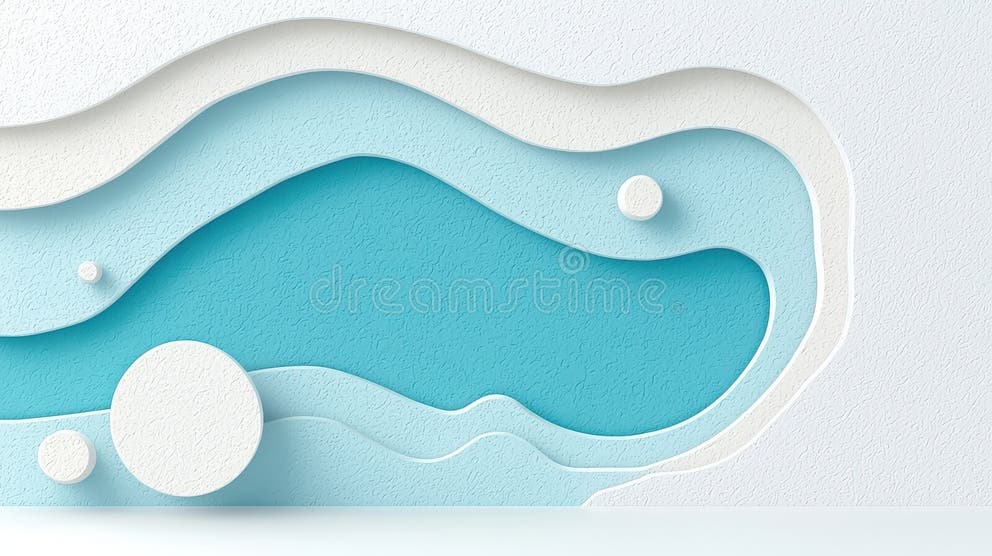 Abstract Textured Wall Design with Blue and White Wave Patterns and ...