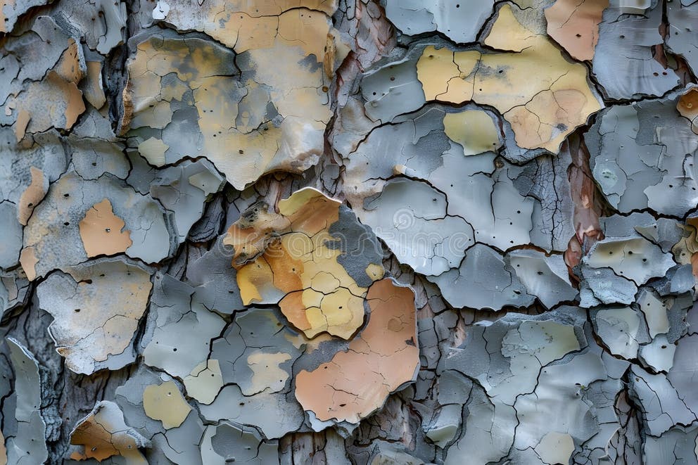 Abstract Textures, Exploring the Cracked and Flaking Paint of a Tree ...
