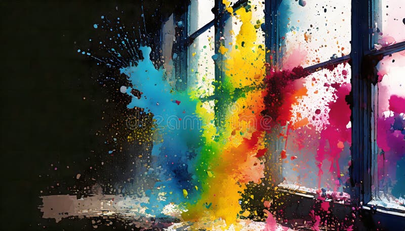 Vivid window stock illustration. Illustration of inside - 310691428