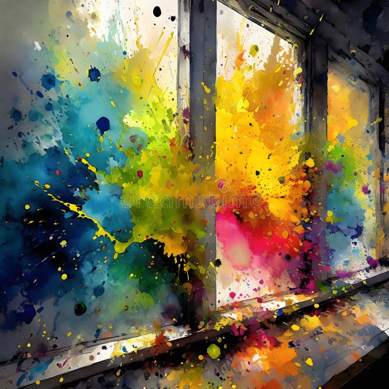 Vivid window stock illustration. Illustration of intrusion - 311855388