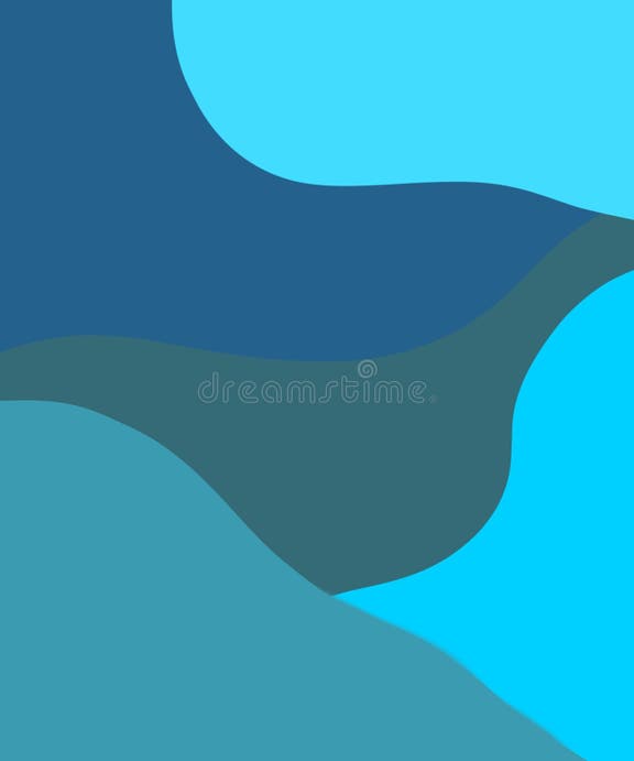 Abstract Themed Light Blue To Dark Blue an Elegant Combination Stock ...