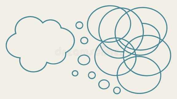 Abstract Thought Bubble Cloud, Creative Thinking, Idea Generation ...