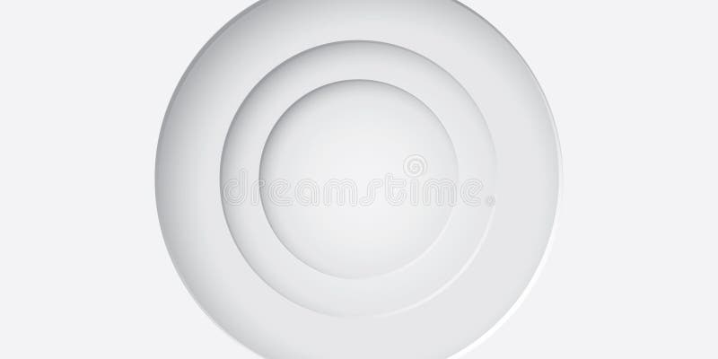 Abstract Three Dimension Circle Frame 4 Layers Paper Cut Style on White ...
