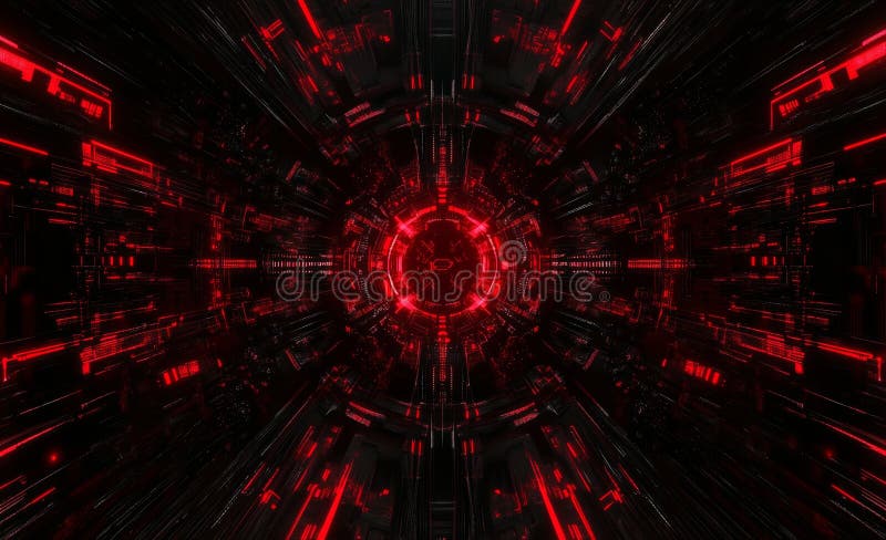 An Abstract Three-dimensional Technology Background Illustration ...