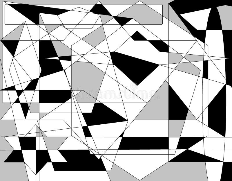 Abstract Three Tone ColorAbstract Three Tone Color Pattern of Geometric ...