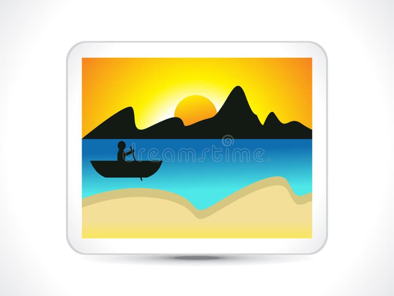 Abstract thumbnail icon stock vector. Illustration of software - 18097953