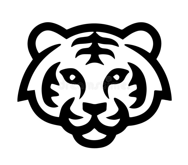 Abstract Tiger Face Illustration Vector Stock Vector - Illustration of ...