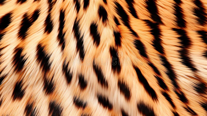 Abstract Tiger Fur Texture Background Stock Illustration - Illustration ...