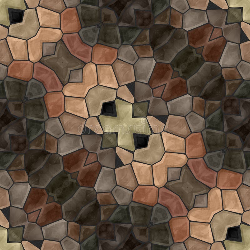 Abstract Tile Able Decorative Mosaic in Vintage Style Stock ...