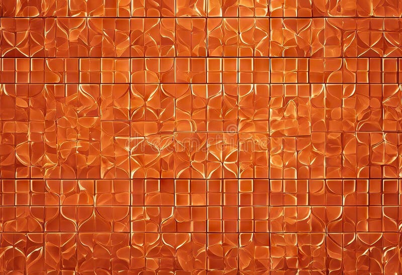 Abstract Tile Orange Background Stock IllustrationOrange - Fruit ...