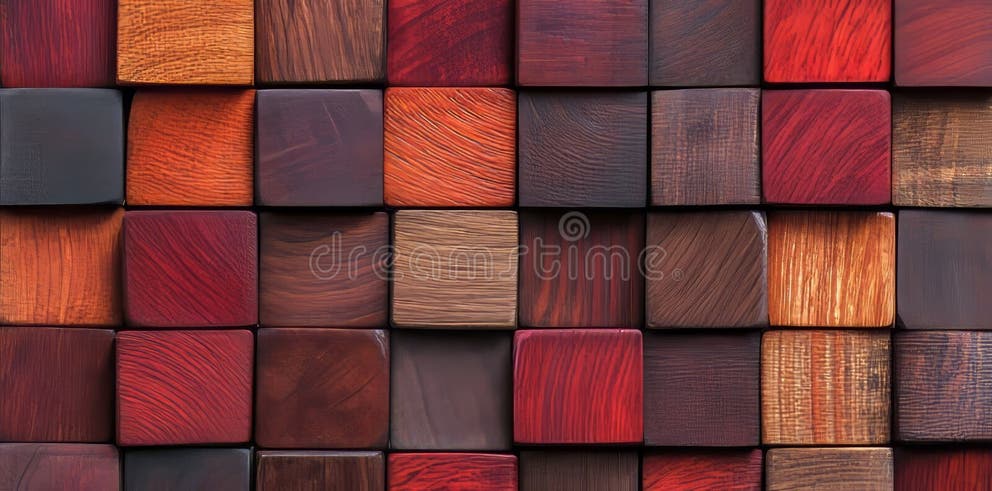 Abstract Timber Wall Texture with Various Grain Designs and Hues Stock ...