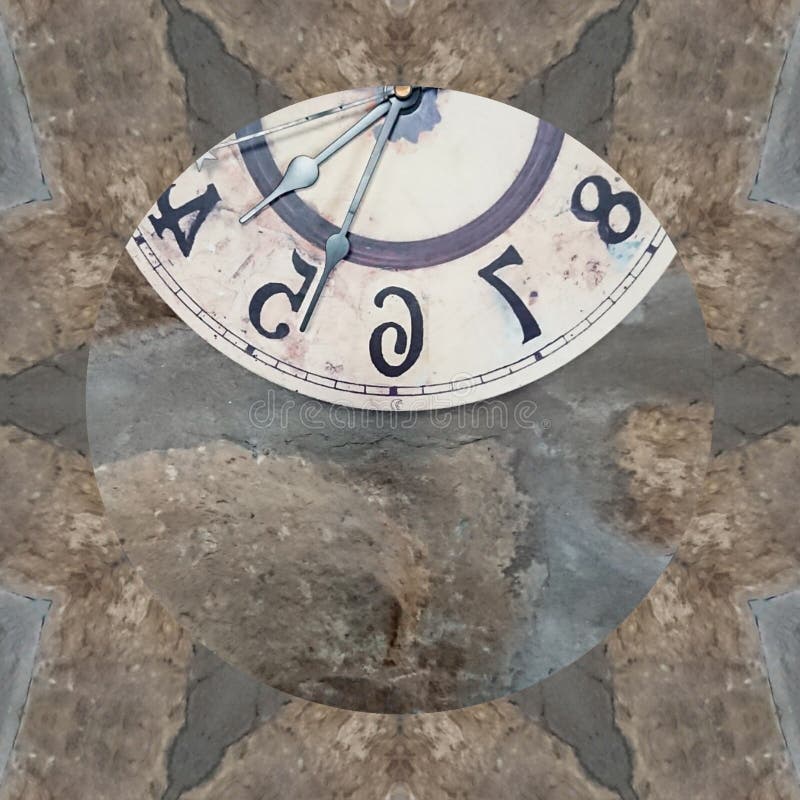 Abstract Backward Time Clock Art Stock Image - Image of backward, time ...