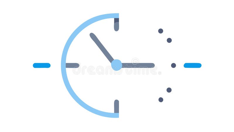 Abstract Time Cycle Icon for Process or Progress, Vector Design ...