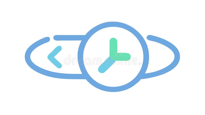 Abstract Time Cycle Progress Bar Icon, Vector Design Generative AI ...
