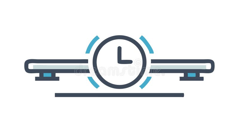 Abstract Time Scale and Progress, Vector Design Generative AI Stock ...