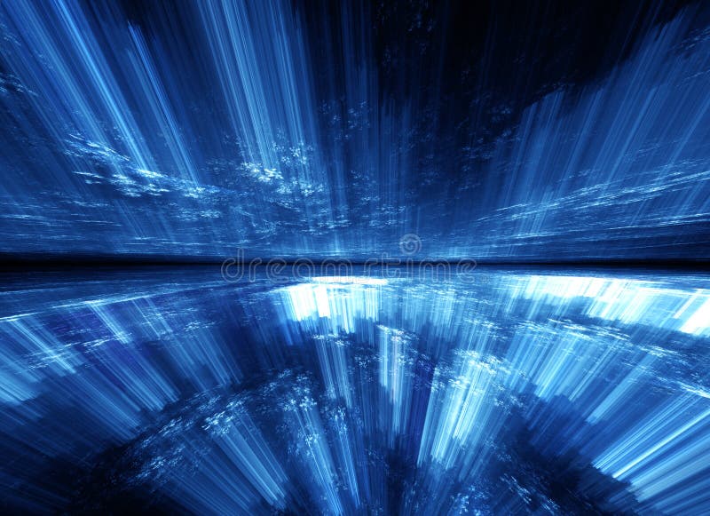 Abstract Time Warp, Traveling in Space. Stock Illustration ...