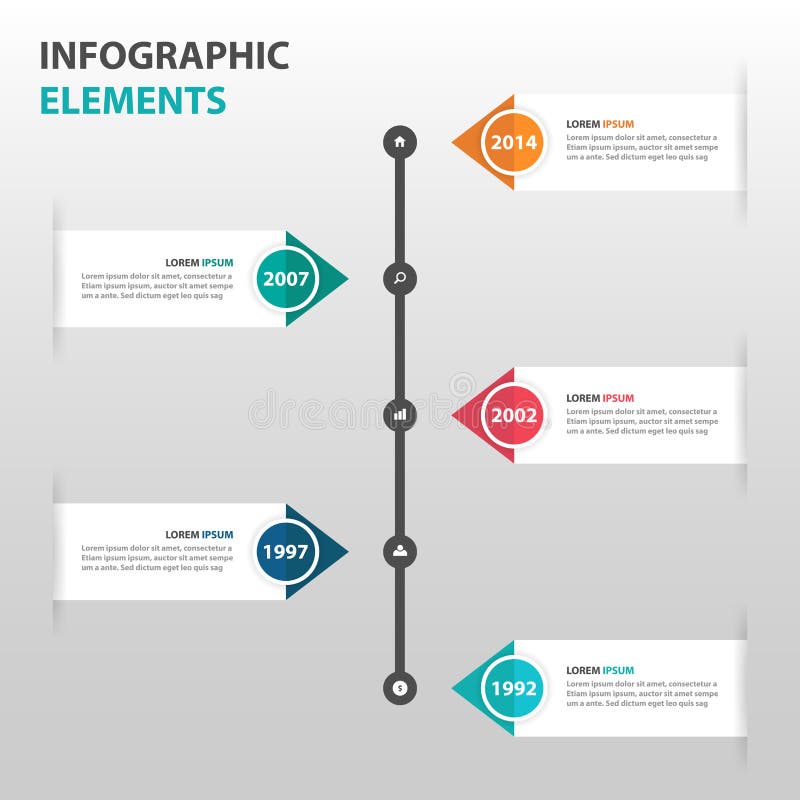 Abstract Timeline Business Infographics Elements, Presentation Template ...