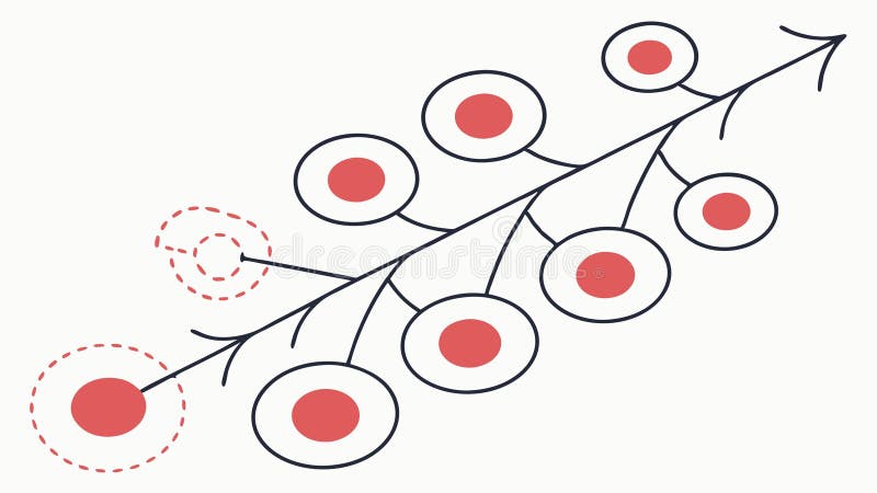 Abstract Timeline Growth Chart, Business Progress Visualization, Vector ...