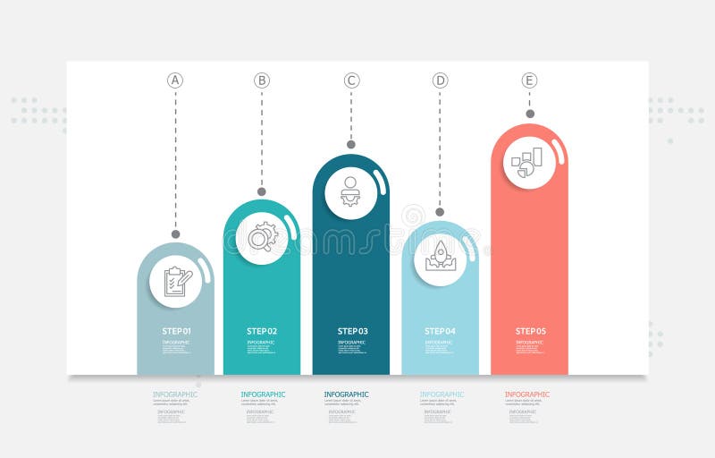 Abstract Timeline Infographic Element Business Data Visualization Steps ...