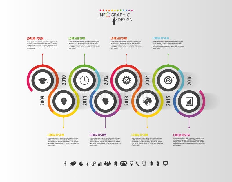 Abstract Timeline Infographic Template. Vector Illustration. Stock ...