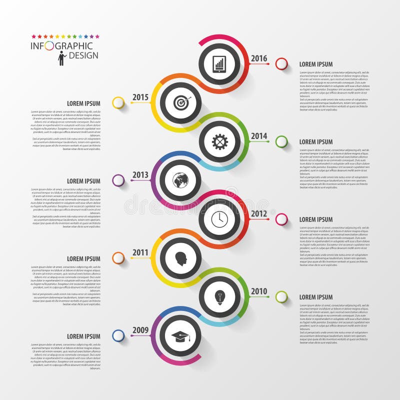 Abstract Timeline Infographic Template. Vector Illustration. Stock ...