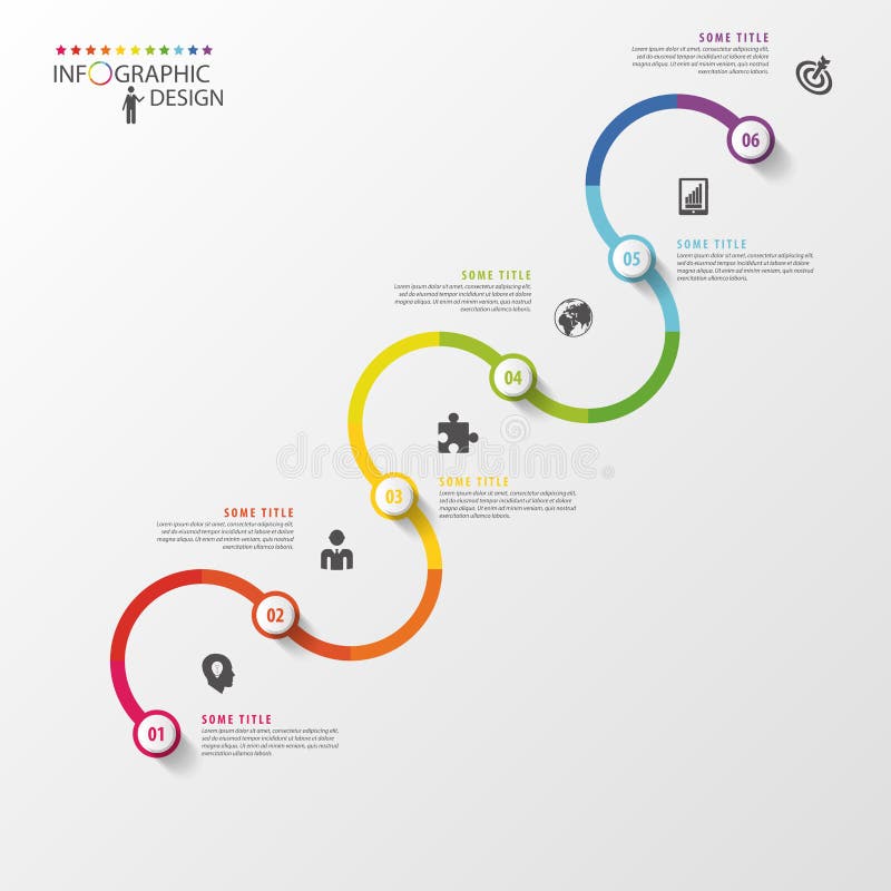 Abstract Timeline Infographic Template. Vector Illustration. Stock ...