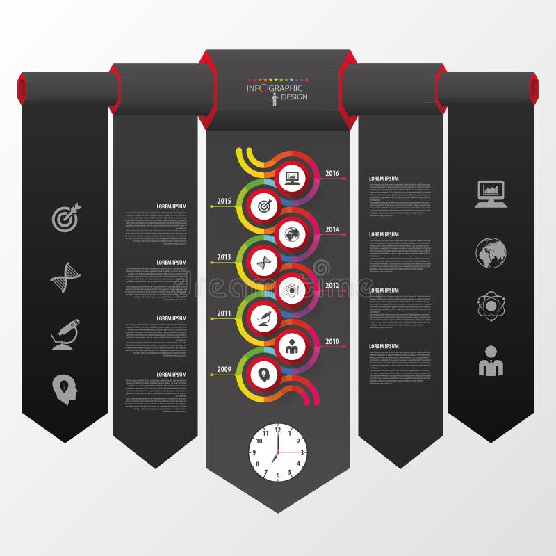 Abstract Timeline Infographic Template. Vector Illustration Stock ...