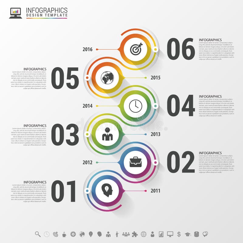 Abstract Timeline Infographic Template. Vector Illustration Stock ...
