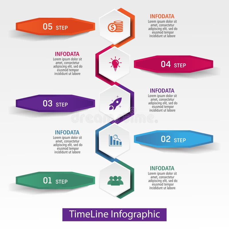 Abstract Timeline Infographics. Stock Vector - Illustration of line ...