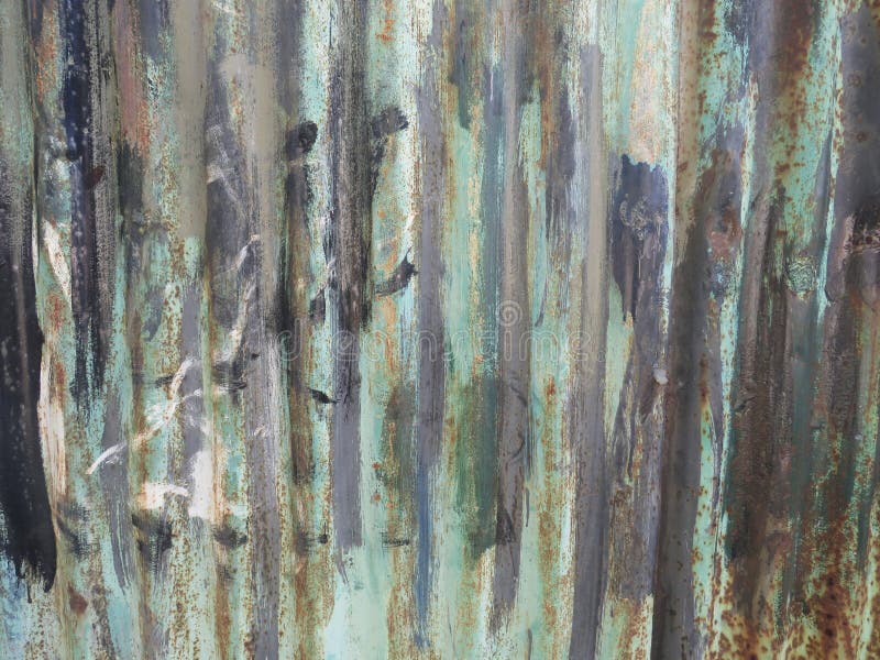 Rusty Abstract Tin Texture with Rust and Vertical Lines. an Old Metal ...