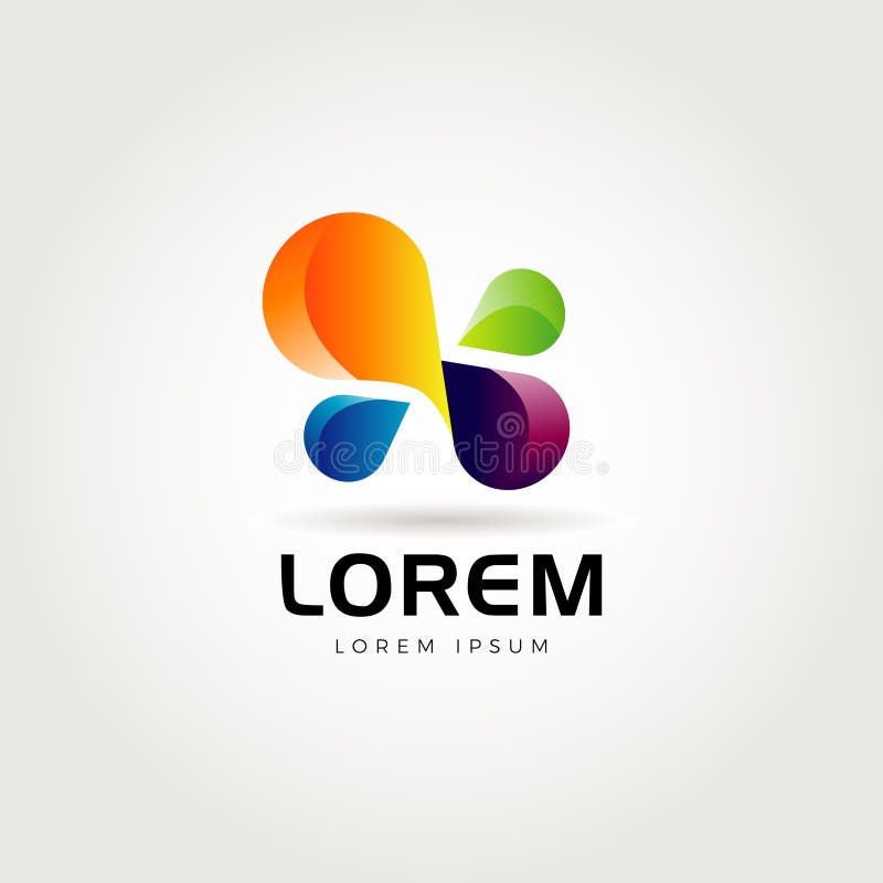 Abstract Tint Colorful Logo Symbol Stock Illustration - Illustration of ...