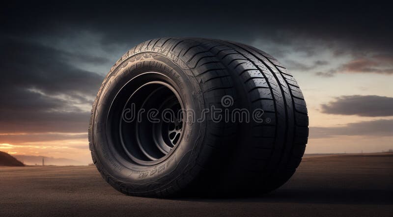 Abstract Tire Background, Graphic Designed Tires on Abstract Background ...