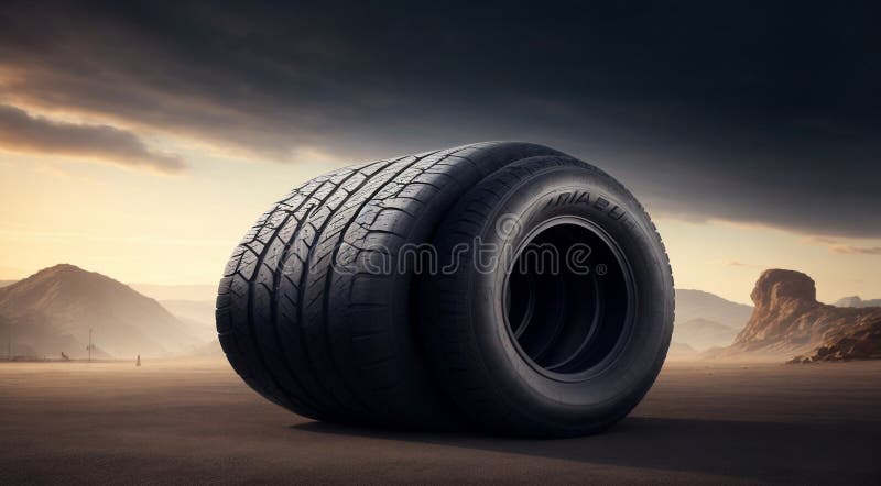 Abstract Tire Background, Graphic Designed Tires on Abstract Background ...