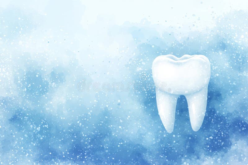 Abstract Tooth Anatomy Watercolor Artistic Splash Background Stock ...