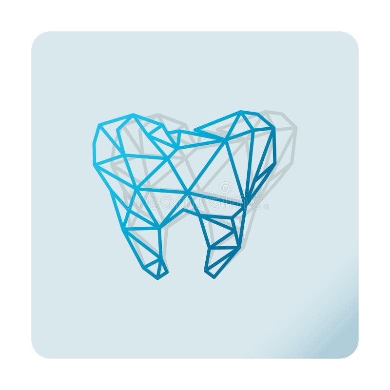 Abstract Tooth. Vector Illustration Decorative Design Stock Vector ...